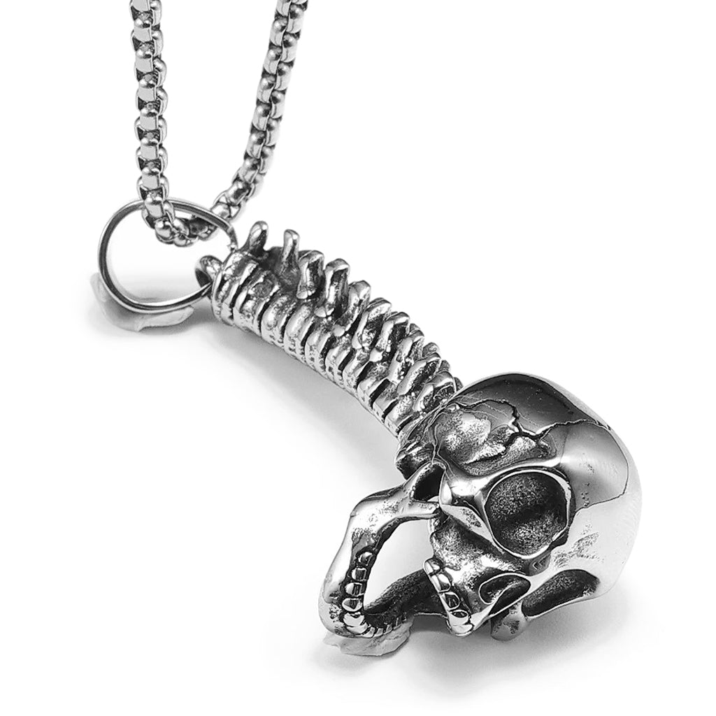 Halsband Dödskalle Ryggrad | Skull Cult